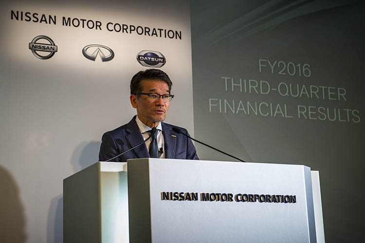 Nissan reports nine-month results for fiscal year 2016